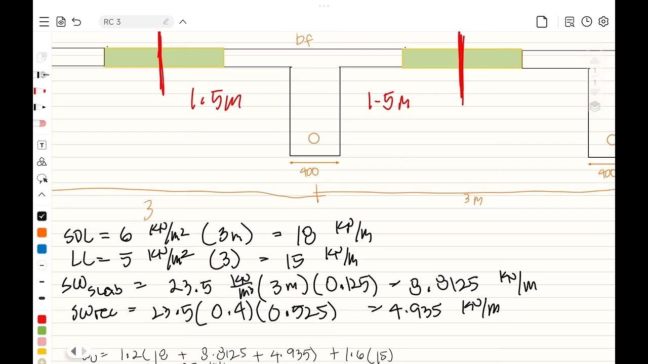 SAMPLE PROBLEM NO. 2 - DESIGN OF T-BEAMS - YouTube