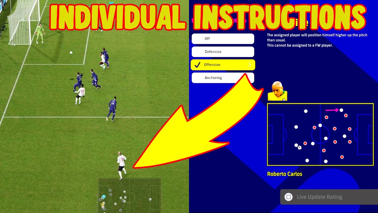 Individual Instructions eFootball 2023 Offensive | eFootball Tactics ...