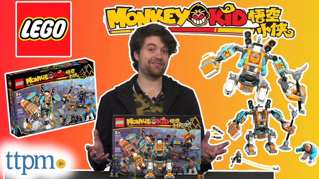 LEGO Monkie Kid Sandy's Power Loader Mech Review! - YouTube