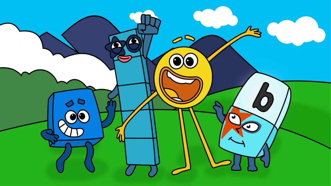 Numberblocks 5 and Colourblocks Blue are now good friends ...