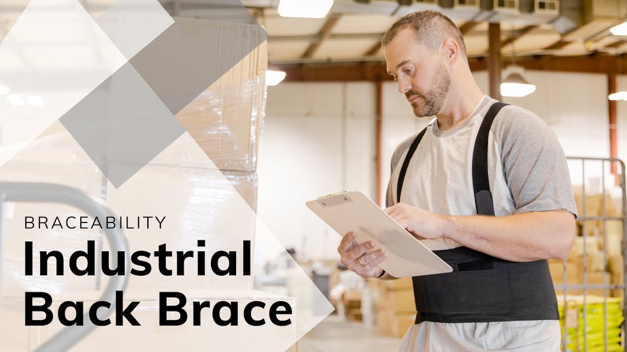 Industrial Work Back Brace for Heavy Lifting - YouTube
