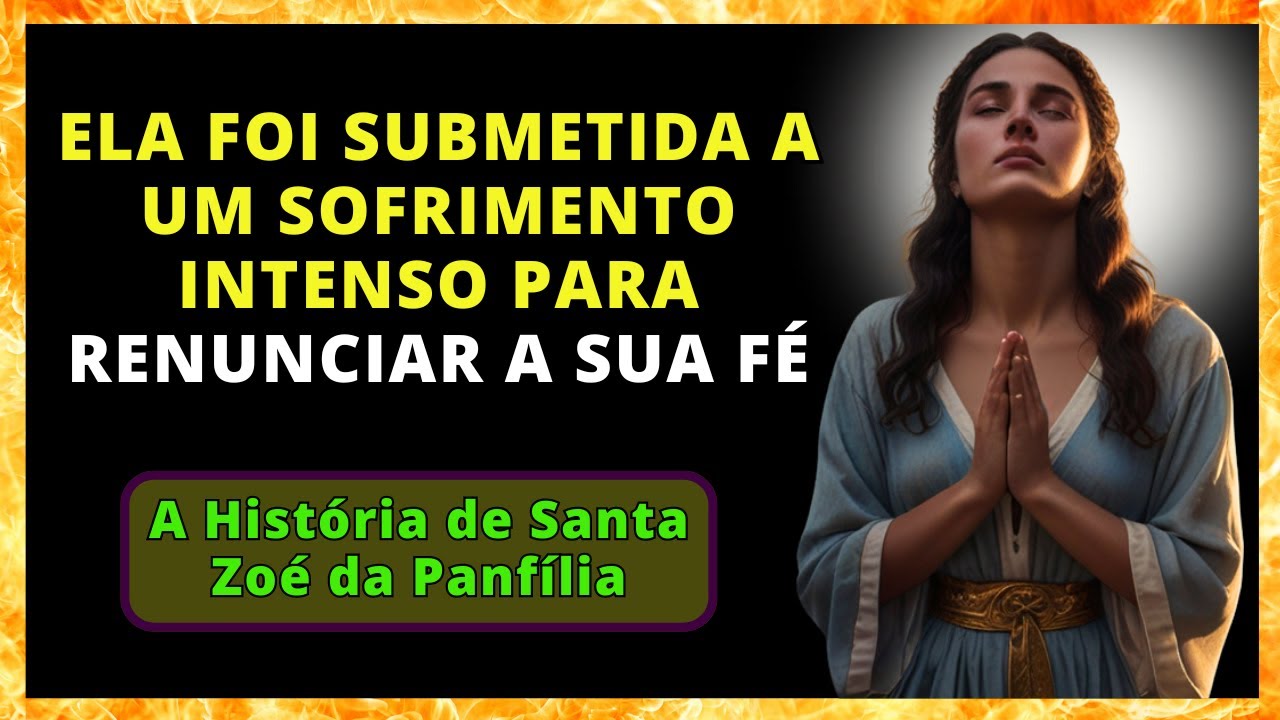 ️A História Santa Zoé ELA FOI SUBMETIDA A UM SOFRIMENTO INTENSO PARA ...