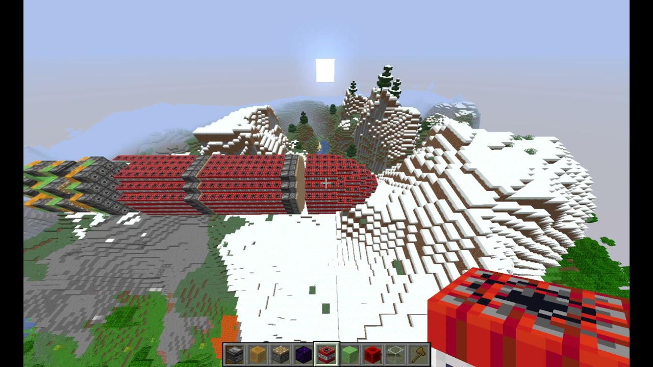 Minecraft missile 2.0 (1250+ TNT) - YouTube