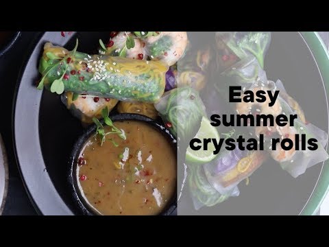 Wok & roll with easy summer crystal rolls - YouTube