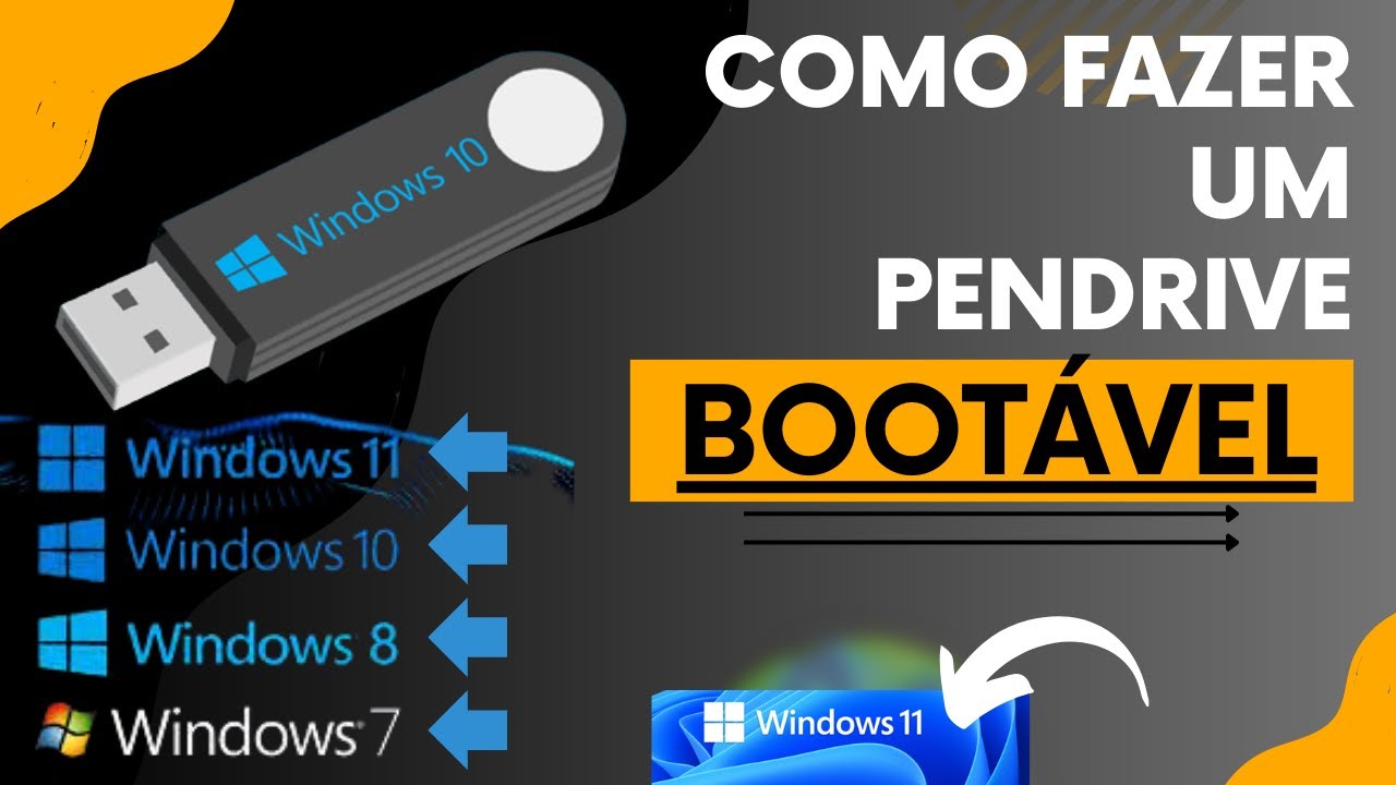 COMO FAZER UM PENDRIVE BOOTAVEL SEM UTILIZAR PROGRAMAS (PASSO A PASSO ...