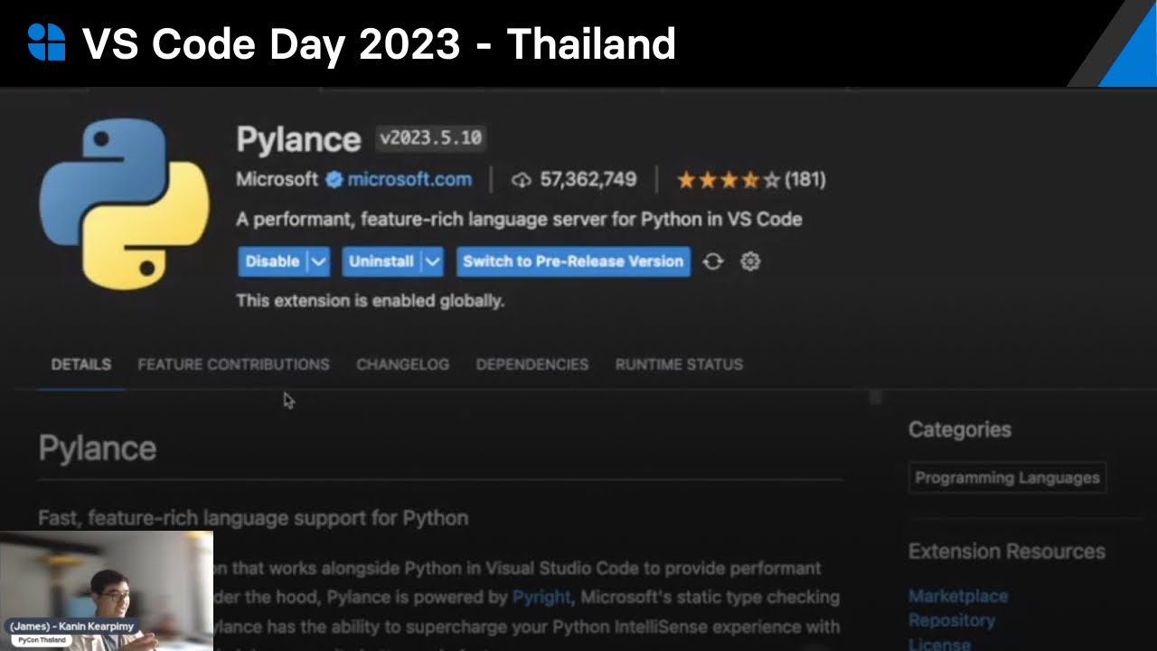 Python in VS Code by Kanin Kearpimy - YouTube