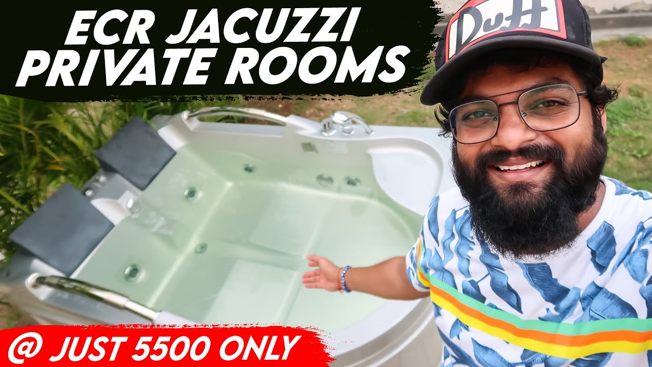 Ecr Jacuzzi Private rooms @ just 5500 only | Explore With Bavin - YouTube
