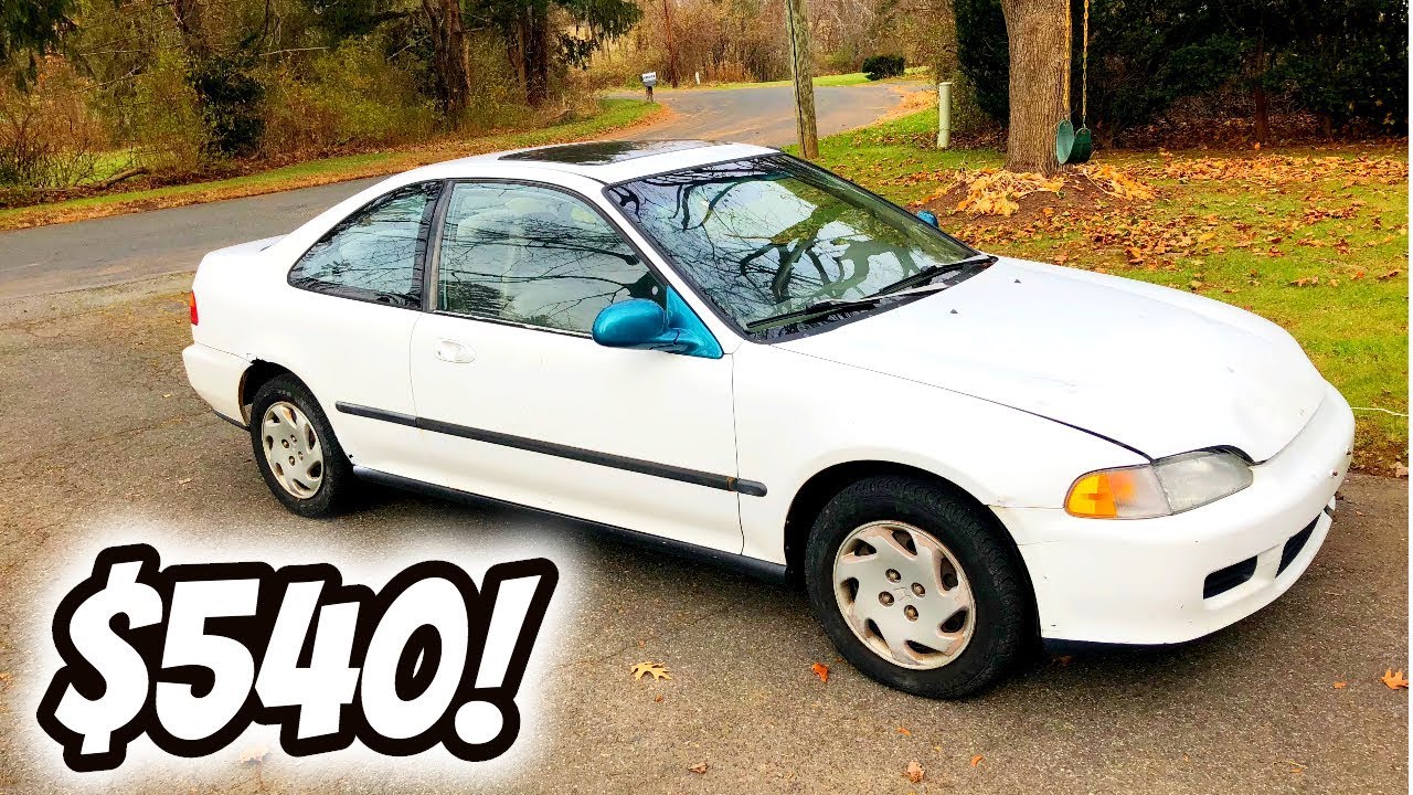 New Winter Beater / Project Car | 1993 Honda Civic Ex - YouTube