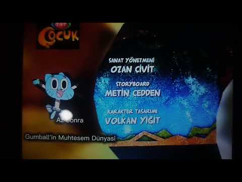 TRTÇocuk az sonra Gumball'ın Muhteşem Dünyası Jenerik montaj