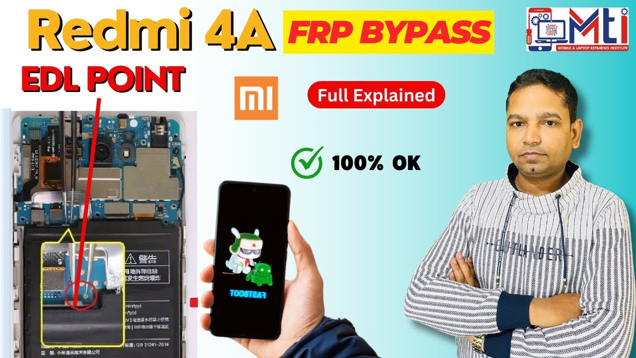 Redmi Mi 4A EDL Mode EDL Test Point 100% Working MTI Kanpur - YouTube