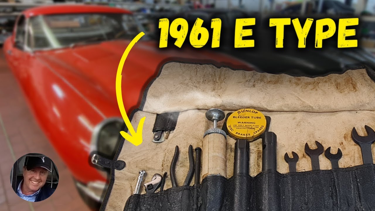 GENUINE Jaguar E Type tool kit 1961 - YouTube