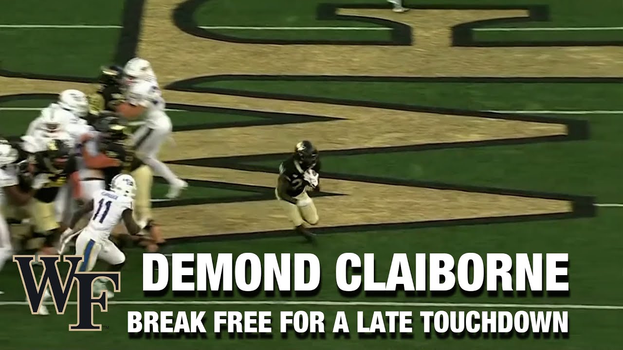 Demond Claiborne Break Free For A Late Touchdown - YouTube