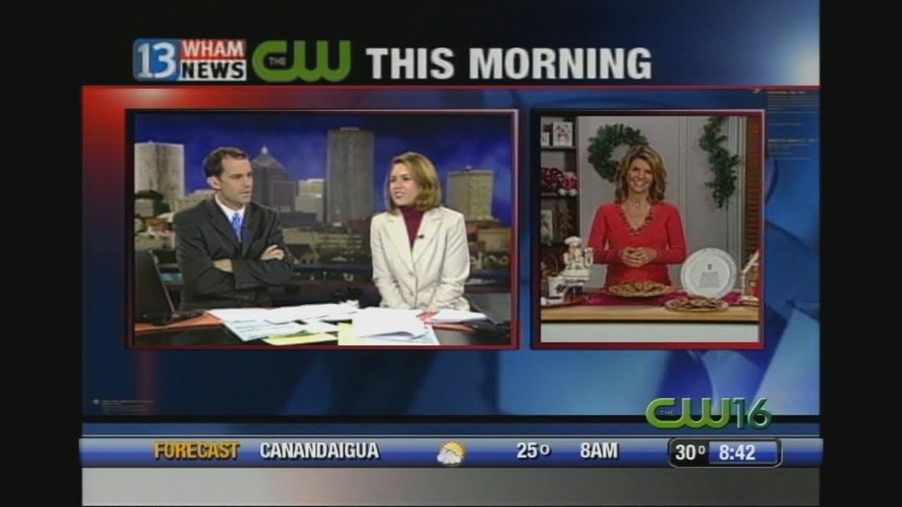 Lori Loughlin holiday baking on 13WHAM News This Morning - YouTube