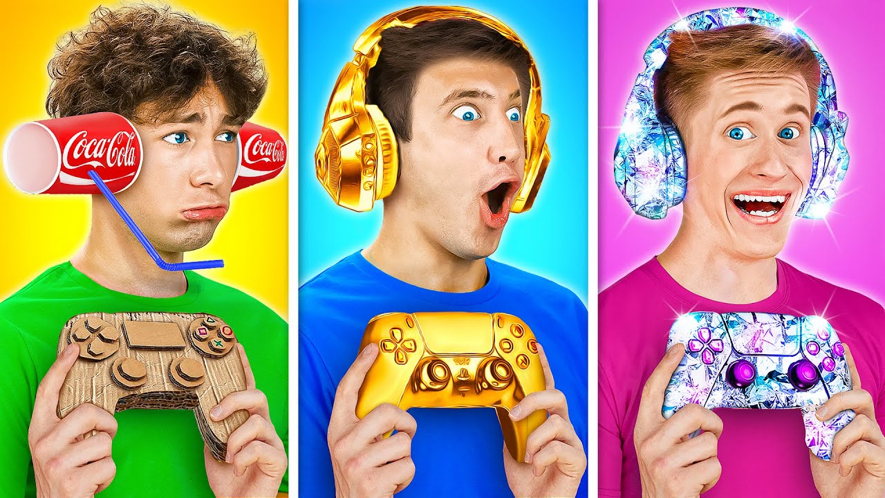 Rich Gamer vs Broke Gamer Challenge by Multi DO - YouTube