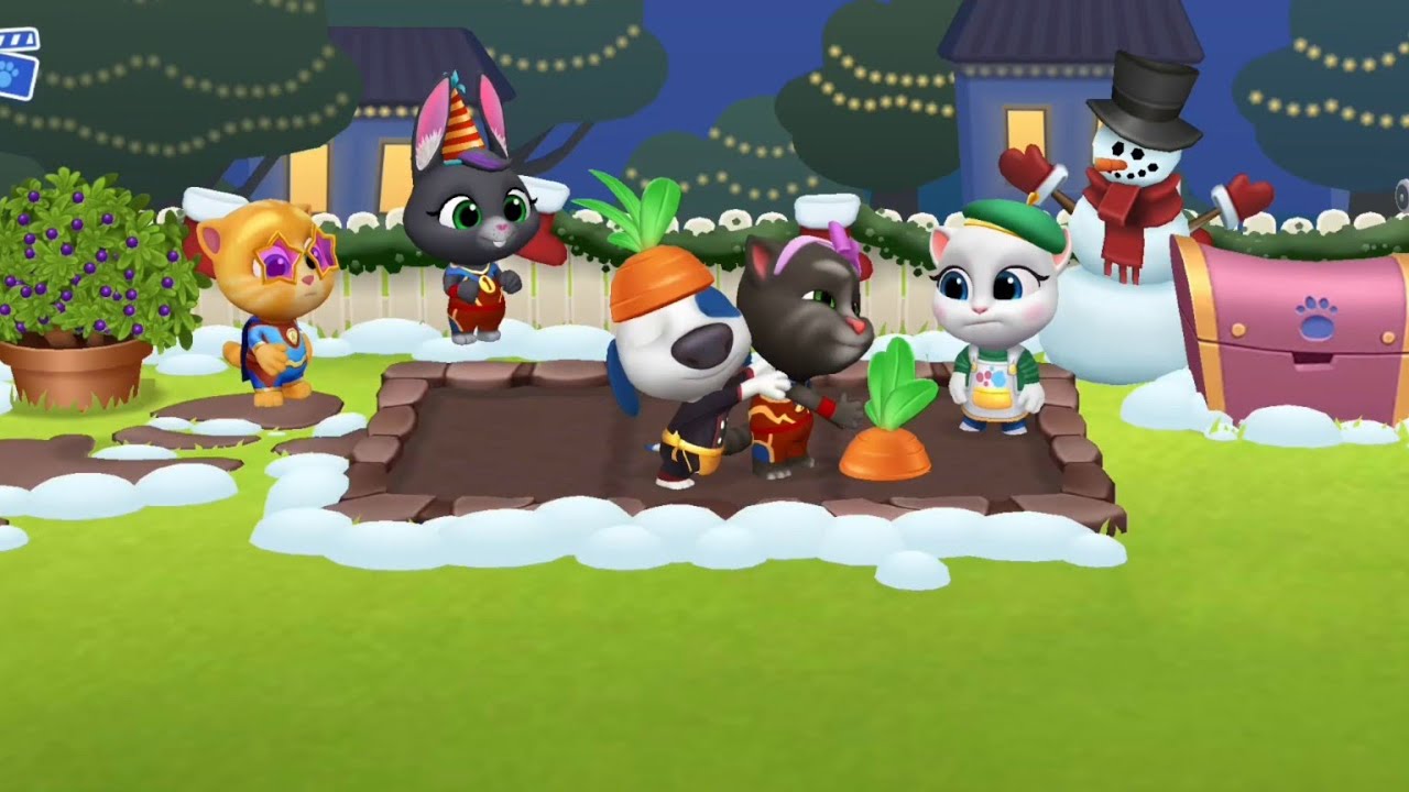 KUCING TOM,ANGELA,HANK, GINGER,BECCA,BEN BERMAIN SALJU DI MUSIM DINGIN ...