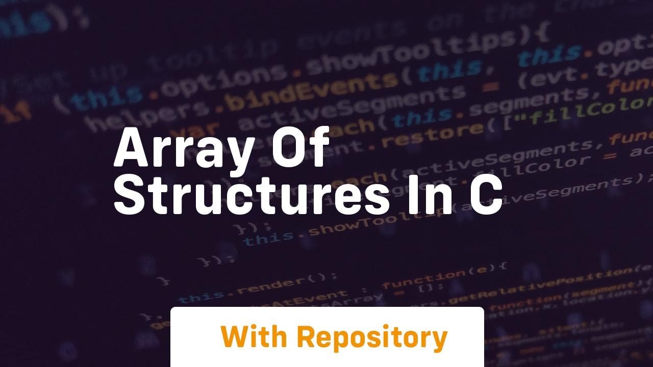 array of structures in c - YouTube
