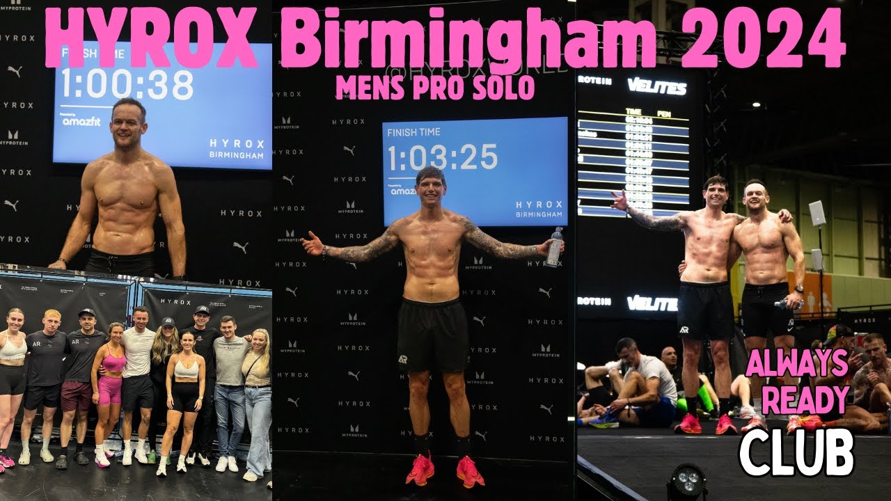 HYROX Birmingham 2024 MENS PRO SOLO! ALWAYS READY CLUB - YouTube