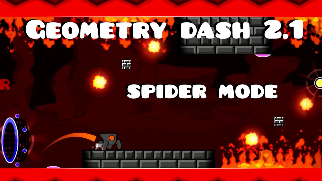 Geometry Dash 2.1 - Spider Mode by Me (Fanmade) - YouTube