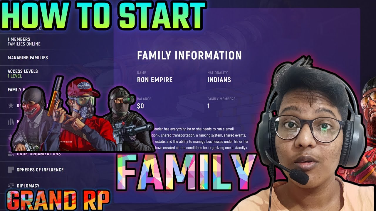 How To Create A Family In Grand RP | Level 3 Family In Grand RP | Part ...