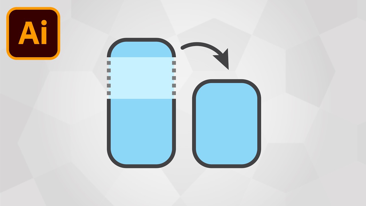 How To Shorten An Object Without Distorting In Adobe Illustrator - YouTube