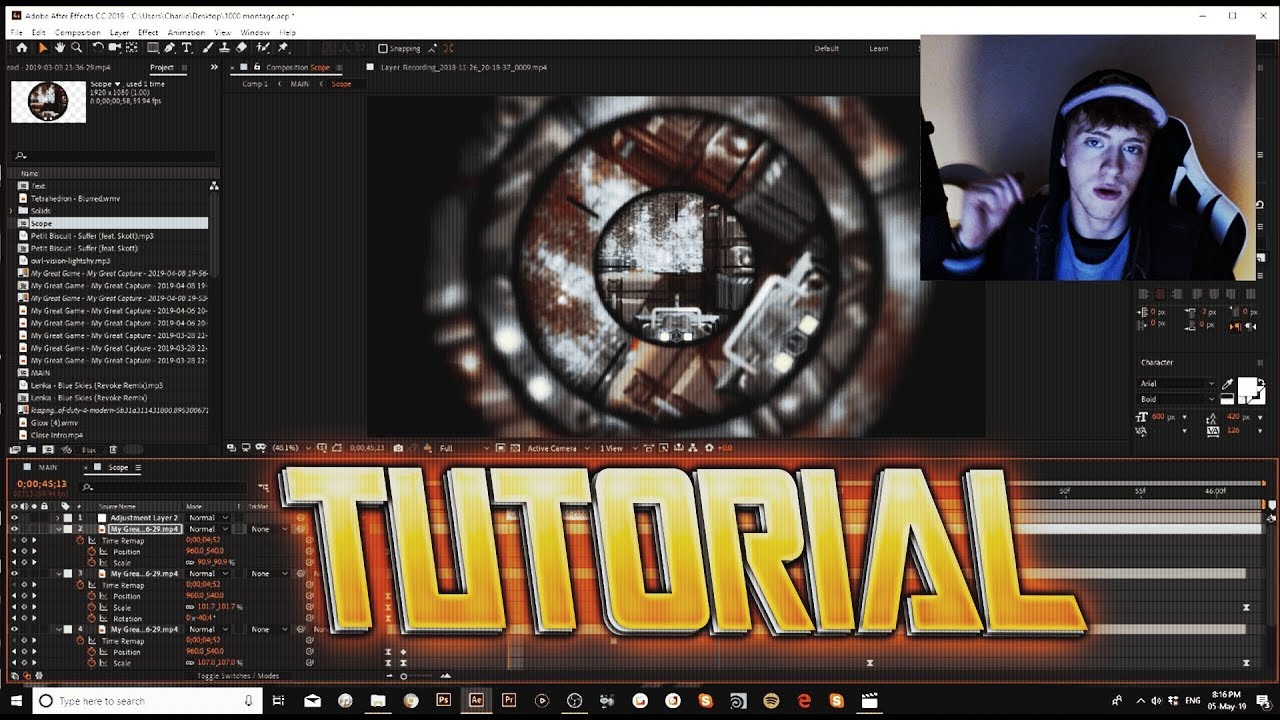 Scope Effect Tutorial | After Effects | BO4 - YouTube