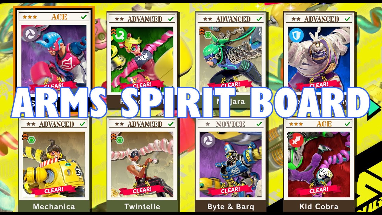 NEW Spirit Board in Smash Bros Ultimate!!! ALL ARMS Spirits Shown ...