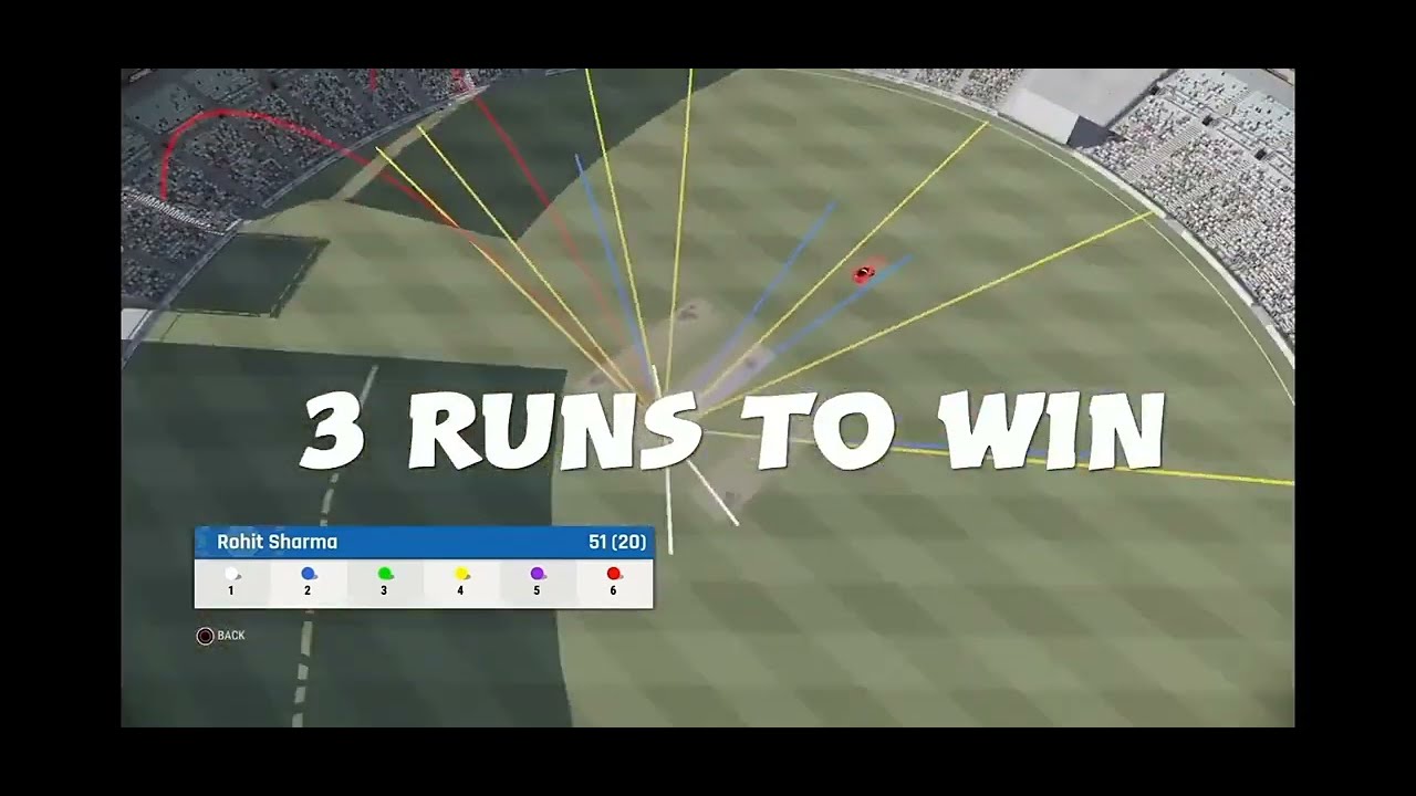 India vs Bangladesh test match 3 runs to win cricket 22 - YouTube