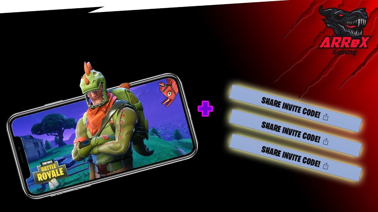 Fortnite BR on Mobile iPhone & 'Invite Codes' in Video - YouTube