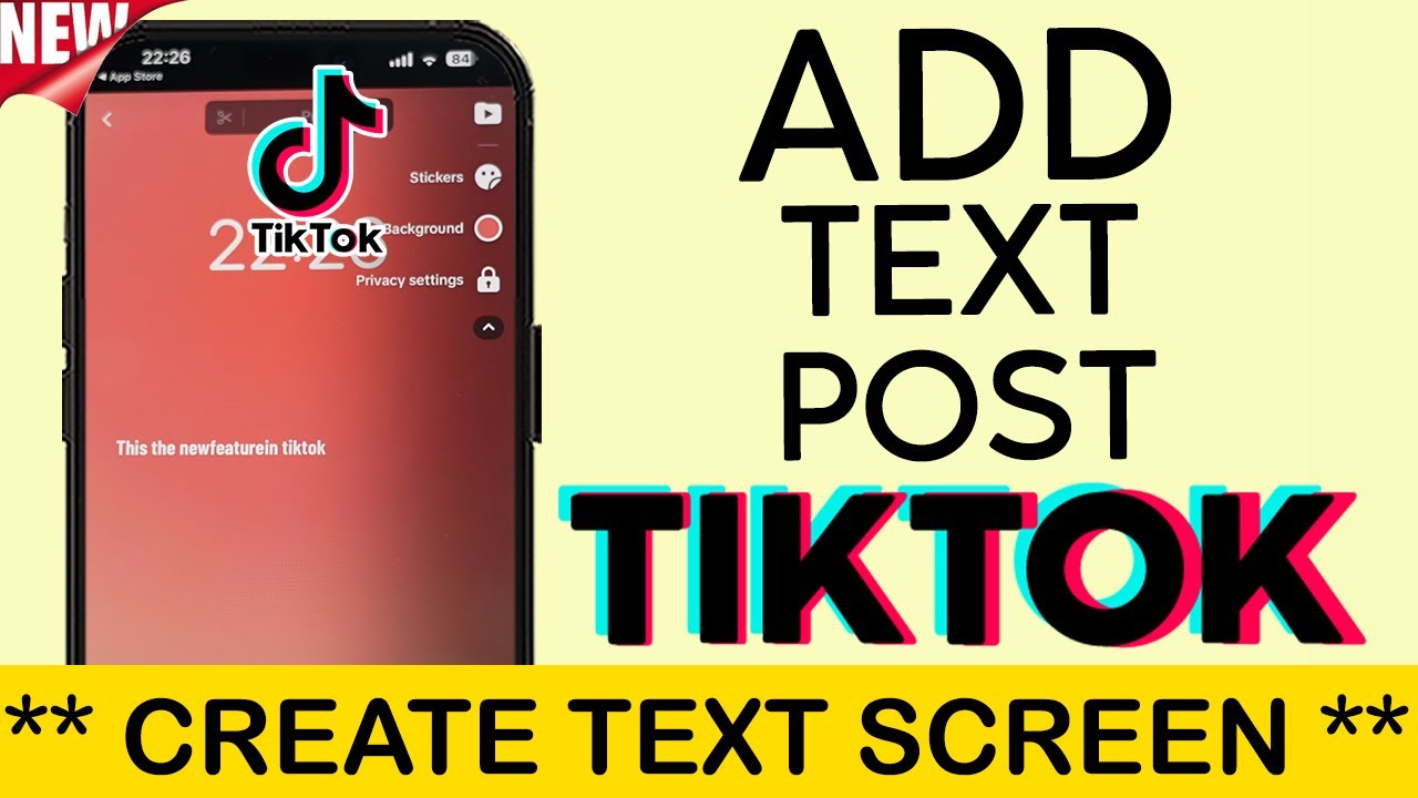 How to Post A Text Video on Tiktok | TIKTOK NEW UPDATE July 2023 - YouTube