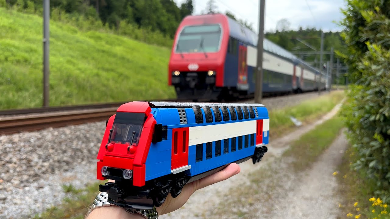 LEGO Swiss Train Moc - Zurich S-Bahn | DPZ, SBB Re450 - YouTube