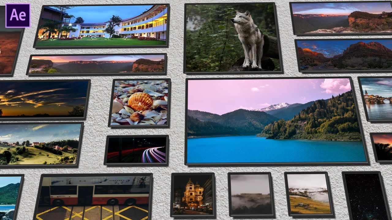 Memories Photo Frames After Effects Tutorial - YouTube