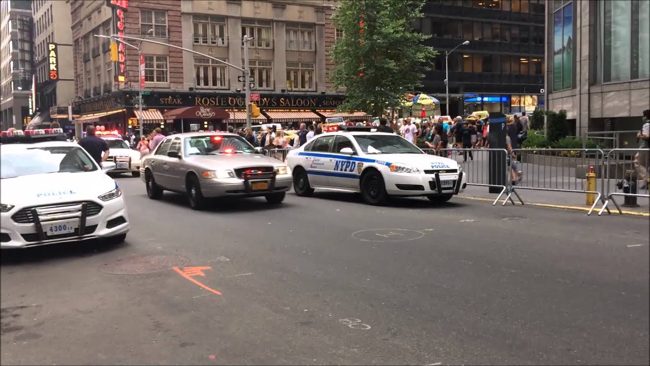 NYPD MARKED & UNMARKED UNITS CONDUCT SECURITY SWEEP IN ANTICIPATION OF ...