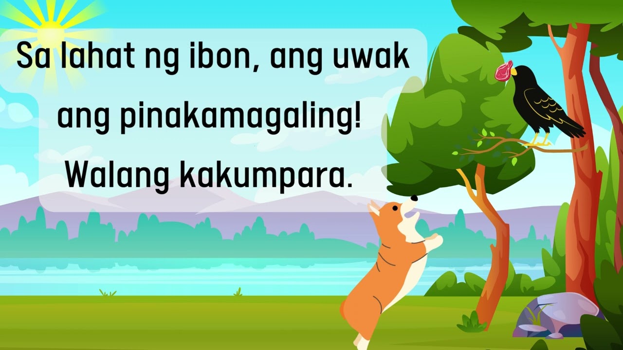 Pagbasa#4 "Ang Aso at ang Uwak" - YouTube