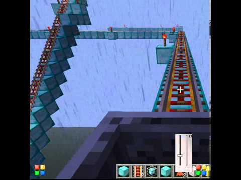MineCraft rollercoaster hız treni her neyse (acemi çekim)