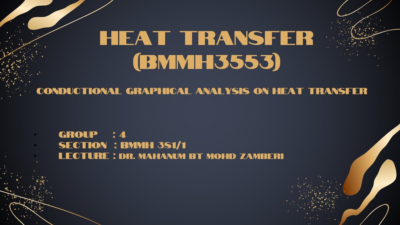 Heat transfer (Bmmh3553) Conductional graphical analysis on heat ...
