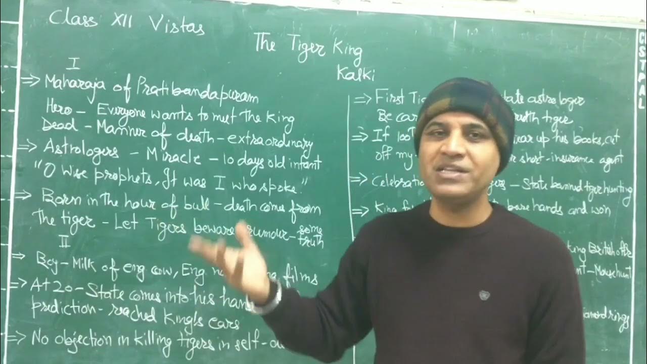 The Tiger King 🐅👑(Part 1)class 12 line by line full explanation by Parveen Sir - YouTube
