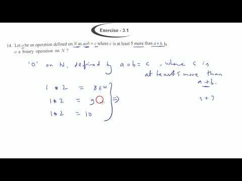 Let o be an operation defined on N as aob=c where c is at least 5 more than a+b. Is o a binary ...