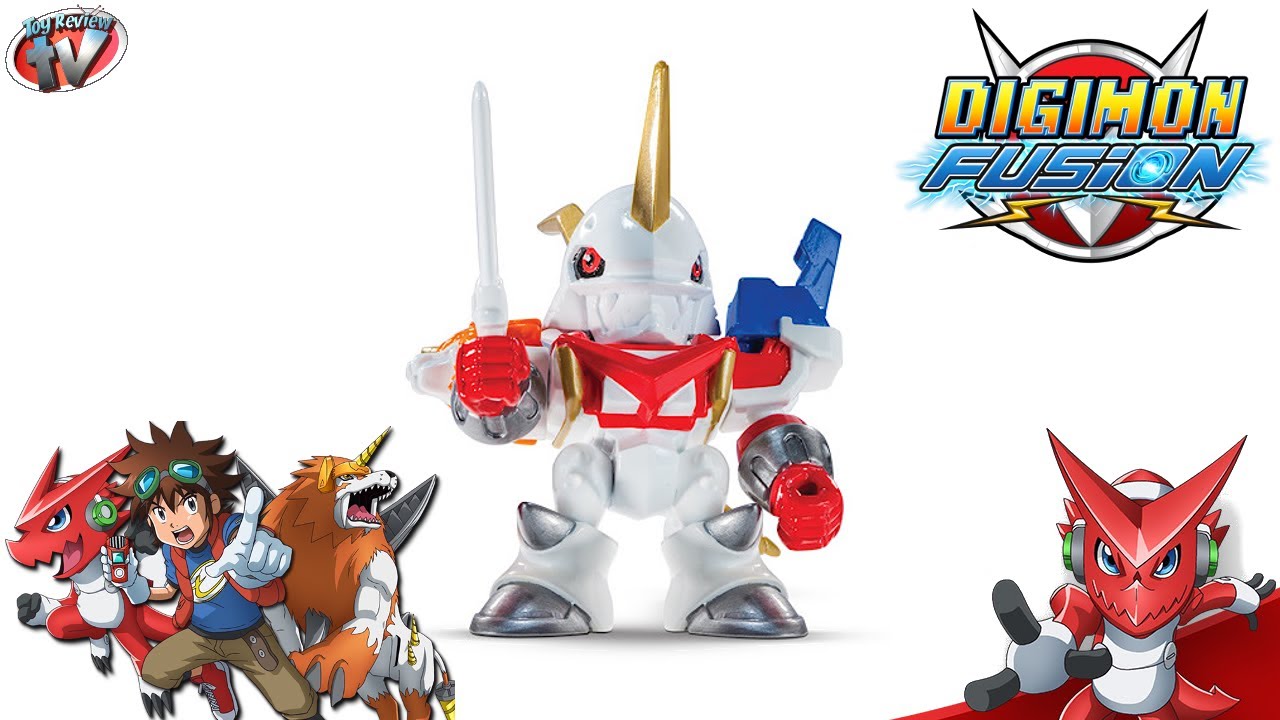 Digimon Fusion: Shoutmon X4 Single Figure & Digi-Card Pack Toy Review ...