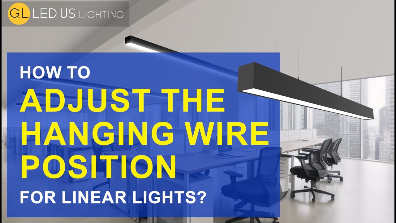How to Adjust the Hanging Wire Position for Linear Lights? - YouTube