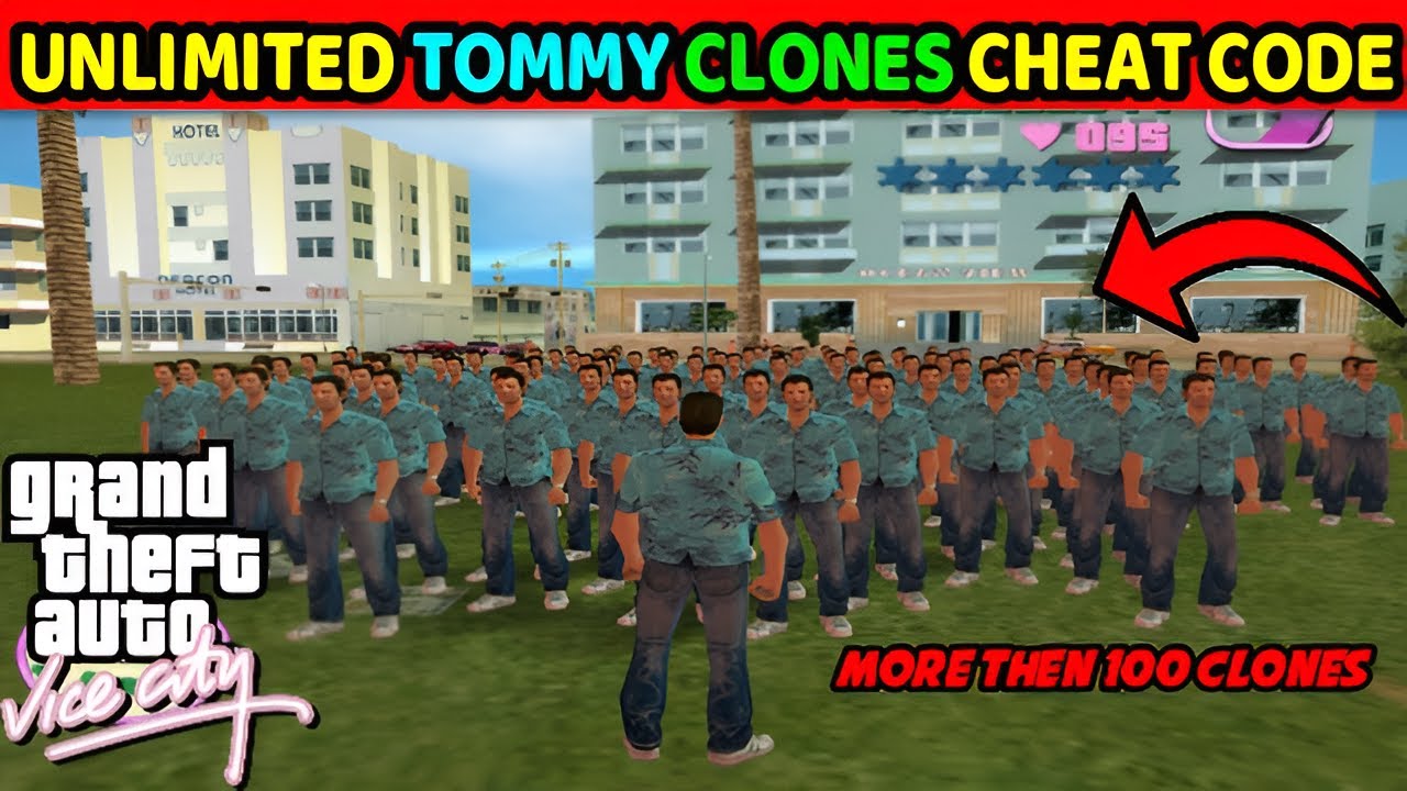 GTA Vice City Tommy Clones Cheat Codes | Secret Tommy Clones Cheat Code ...