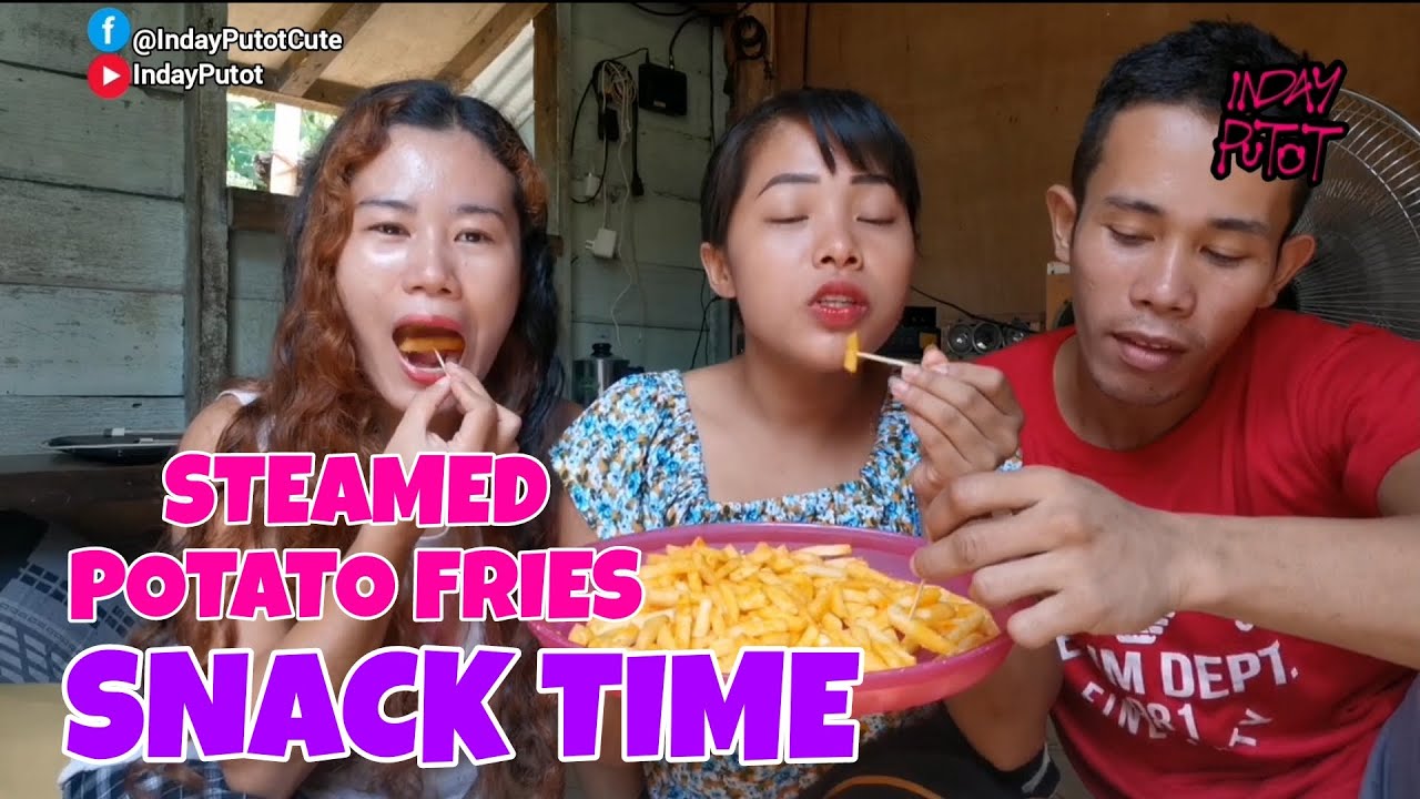 Snack Time 'Steamed Potato Fries' with Inday Putot and Inday Kulot @JeaNinaCobol - YouTube