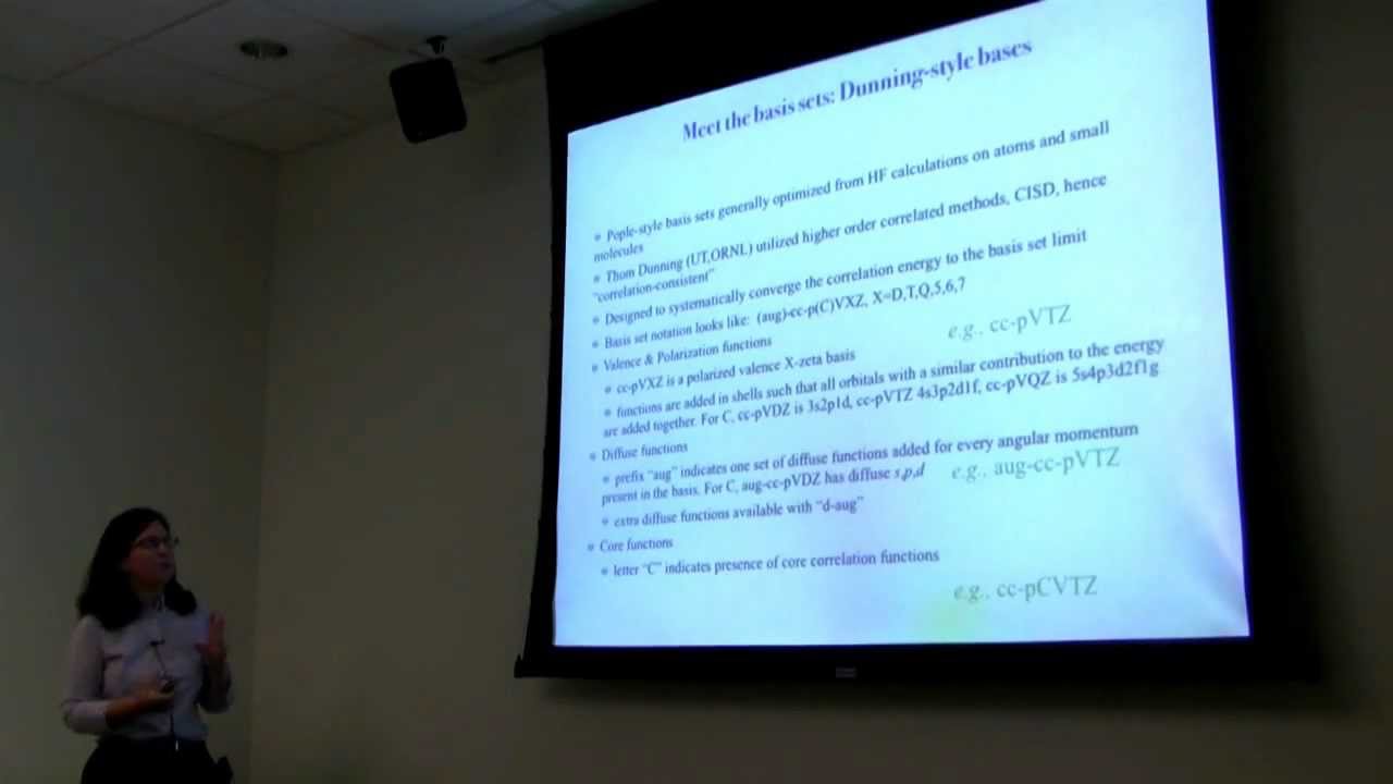 [Sherrill Group] Summer Lecture Series in Theoretical Chemistry 2012 ...