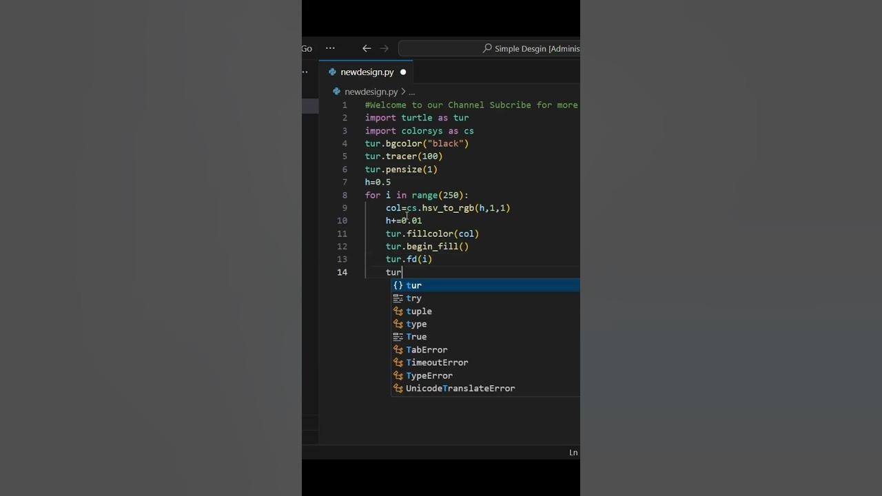 😍Python Amazing Graphic Using Python turtle | Basics Of Python😍 - YouTube