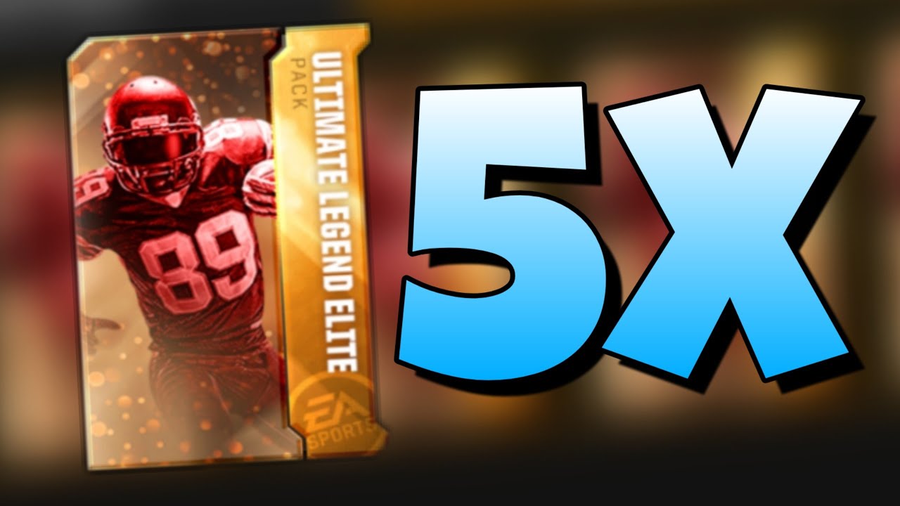 5 ROOKIE ULTIMATE LEGEND PACKS! AMAZING PULLS! MADDEN MOBILE 19 ...