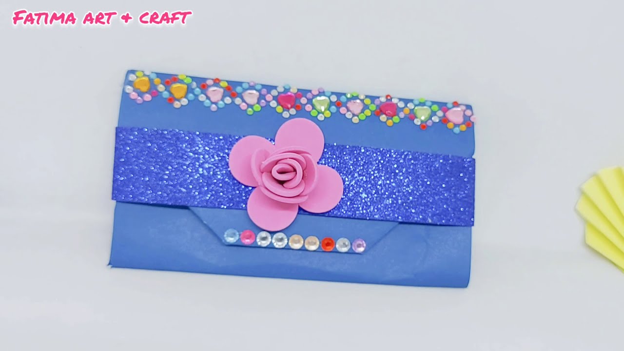 How to make paper clutch - YouTube