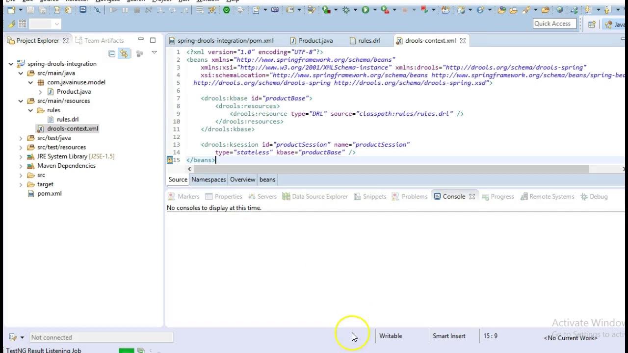 Spring + Drools Integration using Hello World Example - YouTube