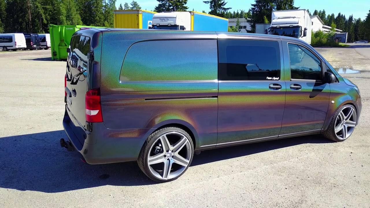 Cool rainbow wrapped Vito - YouTube