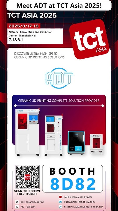 6 Days! ADT&TCT ASIA 2025– Watch printer action Offers#ceramic #ceramic3d #3dprinting - YouTube