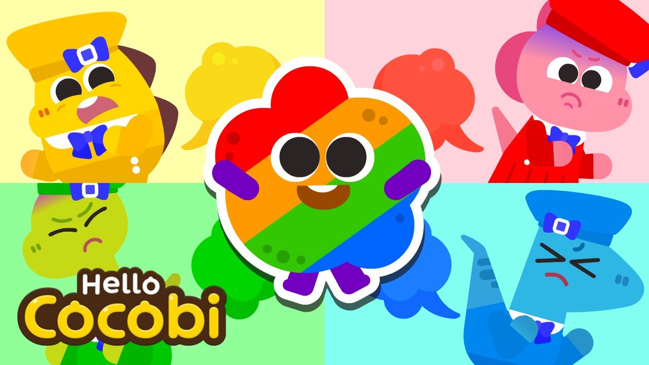 Rainbow Toot-Toot! Put on Rainbow Clothes and Go Fart | Color Songs for ...