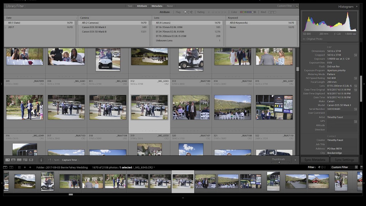 Time syncing photos from multiple cameras in Lightroom. - YouTube